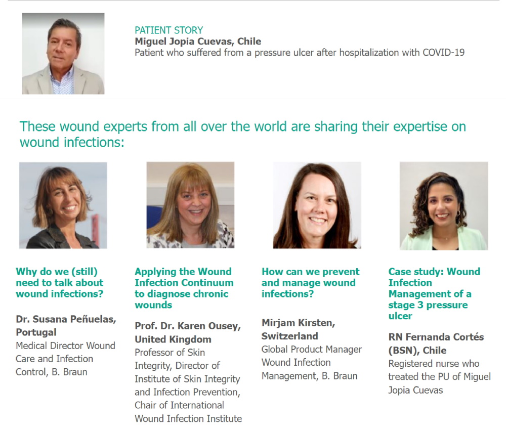 Prevent and treat wound infection in chronic wounds